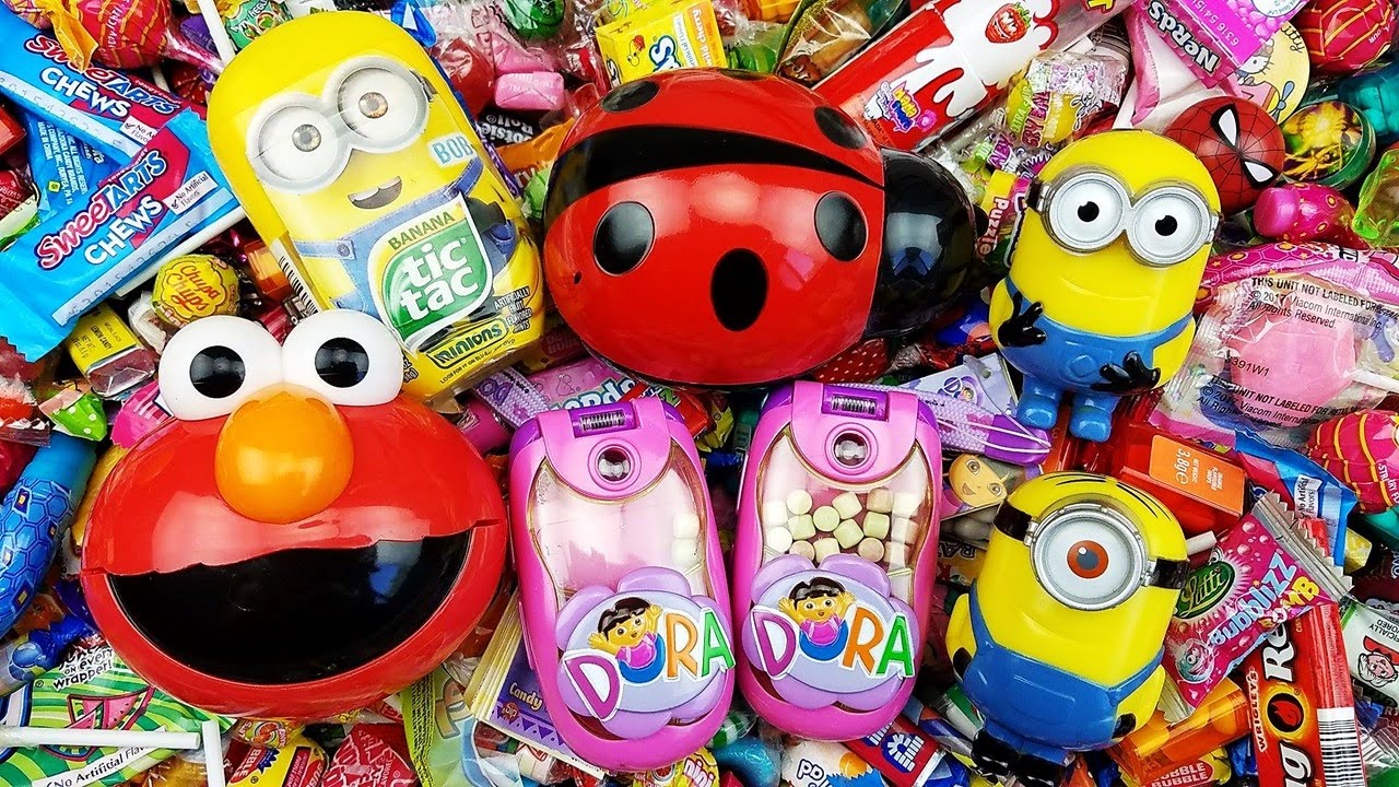 Candy Phones A lot of New Candy & Surprise Eggs Learn Colors with Candy ...
