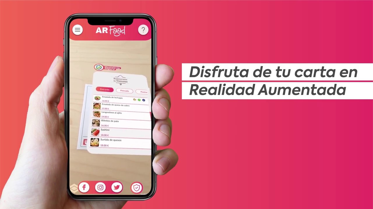 AR Food APP - YouTube