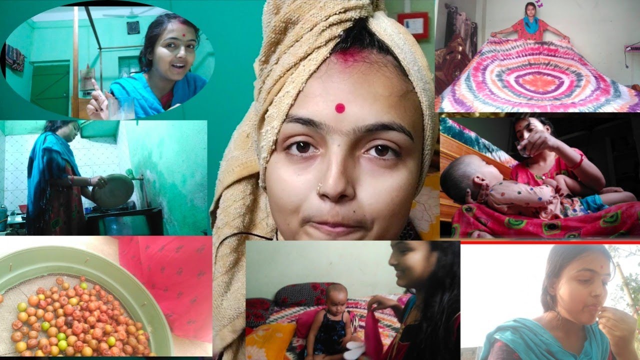 indian middle class house wife daily life style vlog with nighty..(how ...