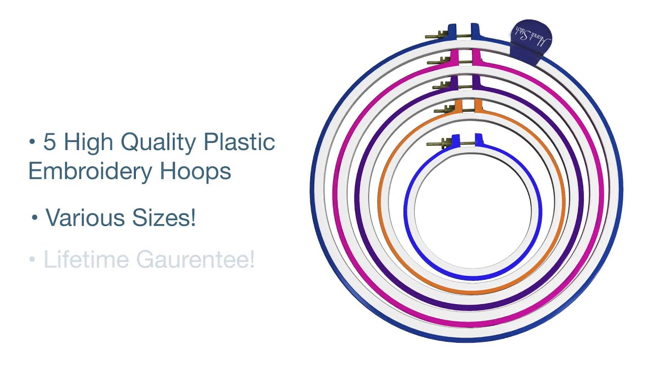 Handi Stitch Plastic Embroidery Hoops - YouTube