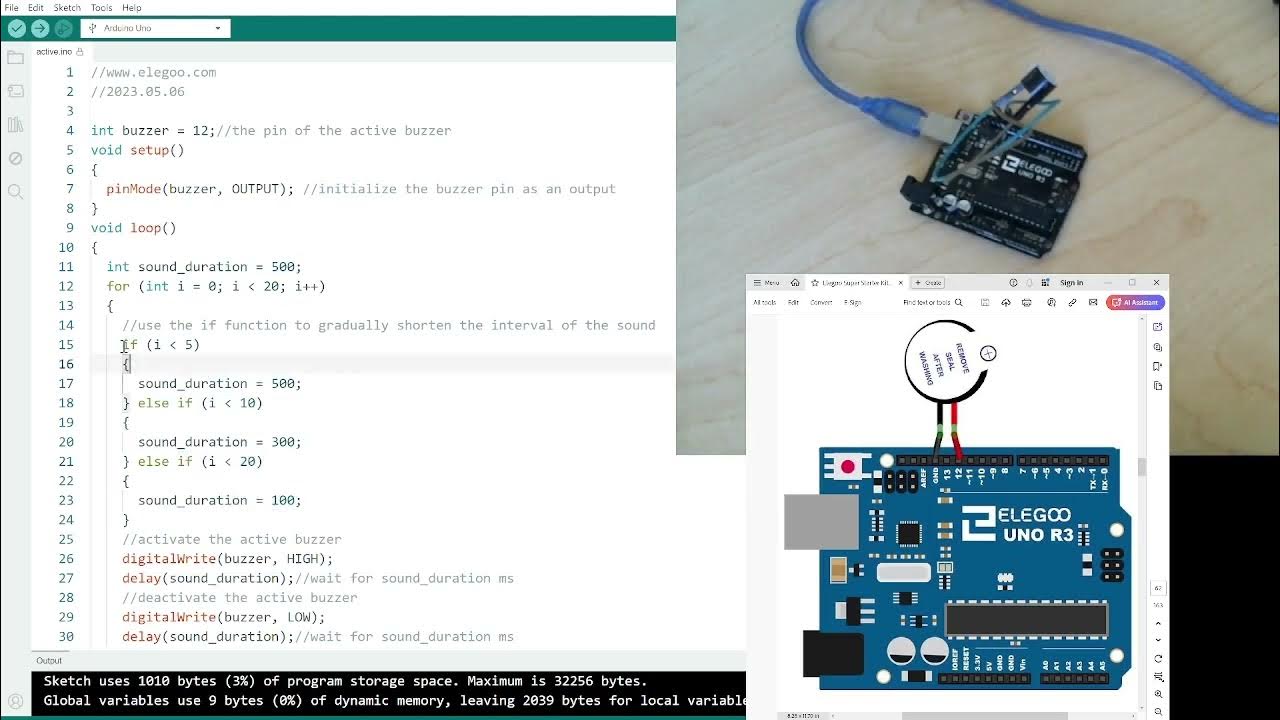 Arduino Active Buzzer - YouTube