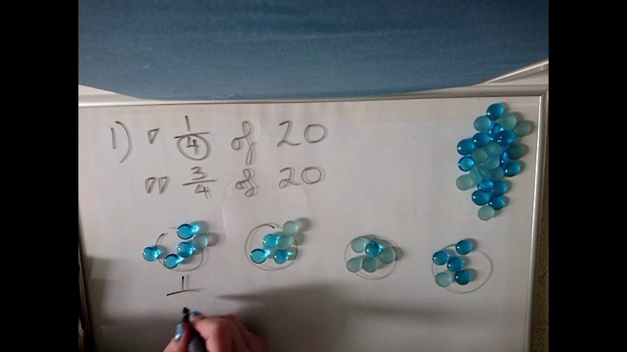 Tues 1 Counters into equal groups - YouTube