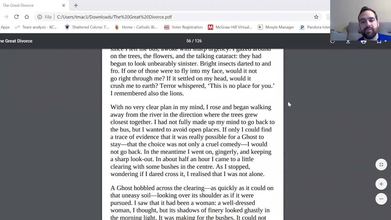 Chapter 8 of the Great Divorce - YouTube