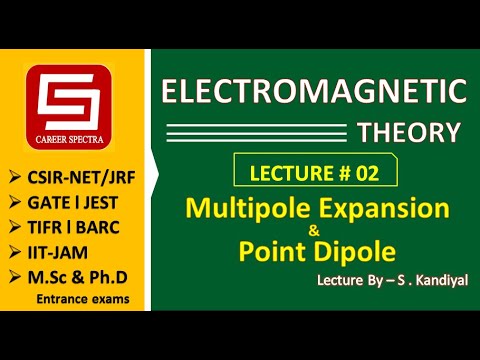 Lecture - 02 | Multipole Expansion | Point Dipole | Dipole Moment ...