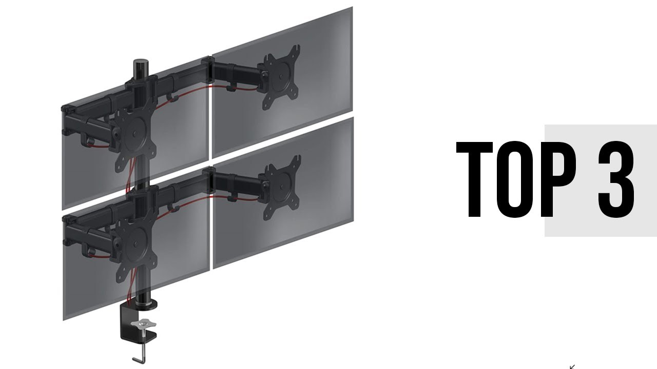 TOP 3 : Meilleur Support 4 Écrans PC 2021 - YouTube