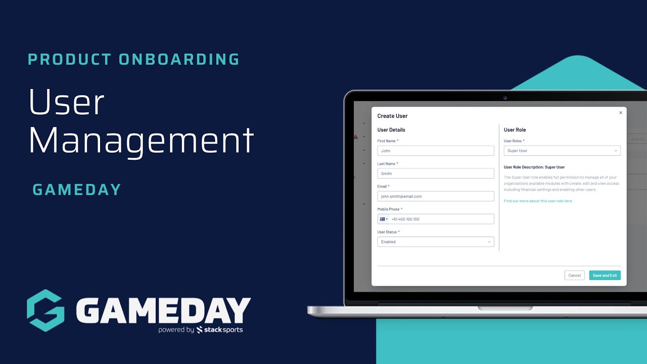 GameDay Training | User Management - YouTube
