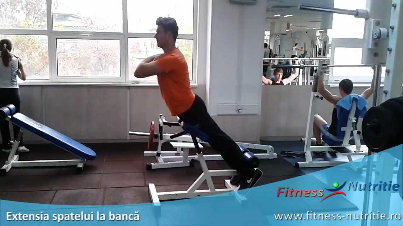 Extensia spatelui la bancă - YouTube