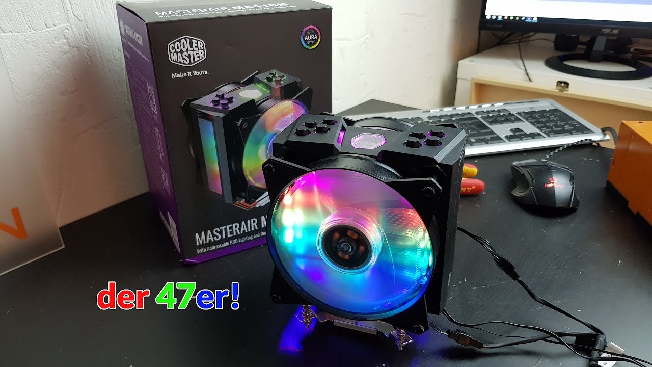 RGB CPU Kühler Cooler Master MasterAir MA410M! - YouTube