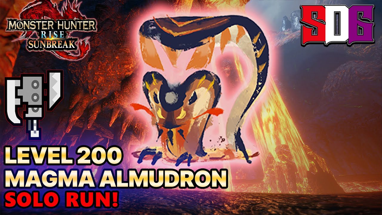 Monster Hunter Rise: Sunbreak | Level 200 Afflicted Magma Almudron ...