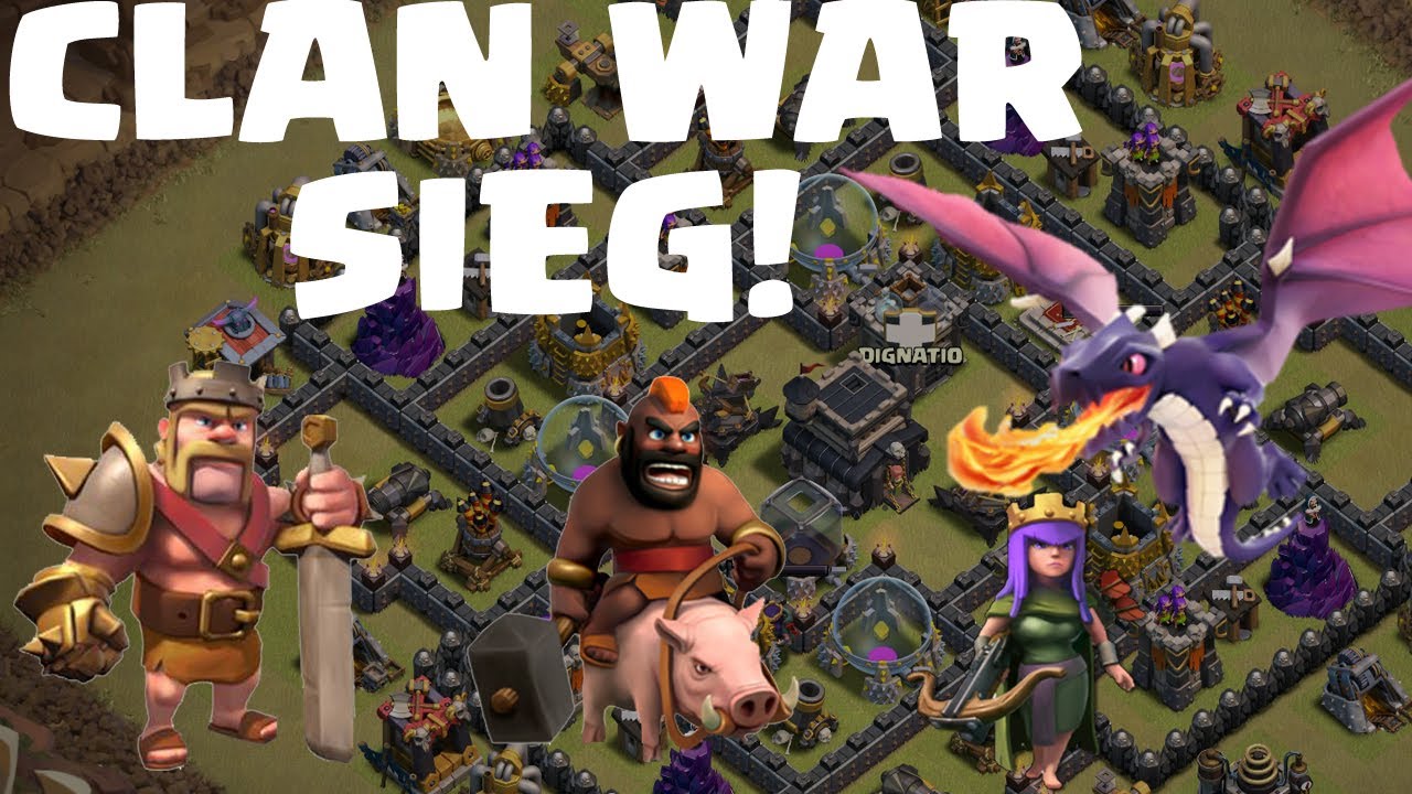 CLAN WAR SIEG || CLASH OF CLANS || Let's Play Clash of Clans [Deutsch ...