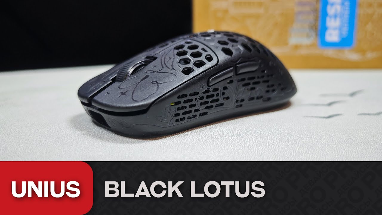 Обзор Unius Black Lotus. Моя новая мышь? - YouTube