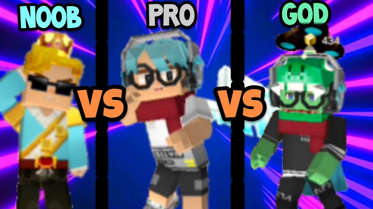 Noob vs Pro vs God | Skin BG Special! (Blockman Go) - YouTube