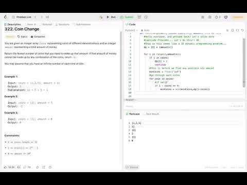 Day 20: Coin Change - YouTube