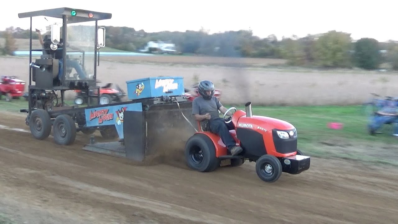 Fall Farm Pullin': Wild Alcohol & Turbo Diesel Garden Tractors - YouTube