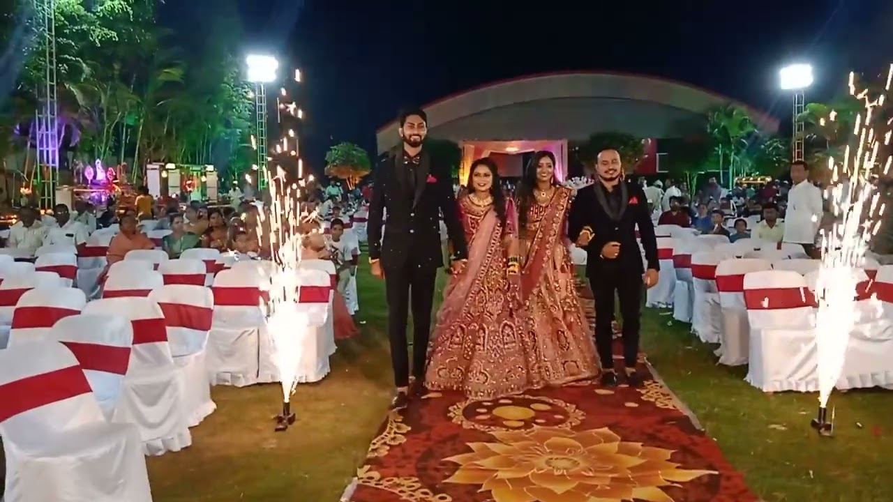 special entry for bride and groom - YouTube