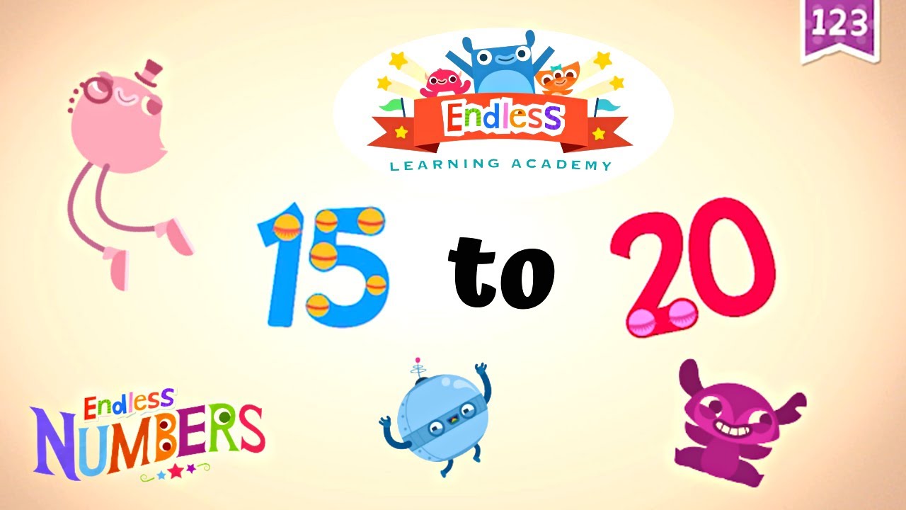 Endless Numbers 15 - 20 | Meet Number Fifteen to Twenty | Fun Learning ...