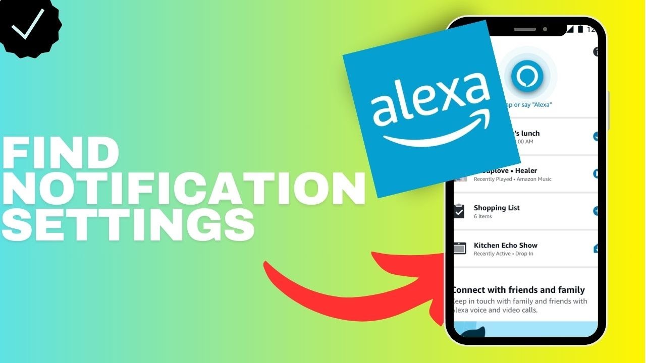 Where to find the notification settings in the Amazon Alexa app? - YouTube