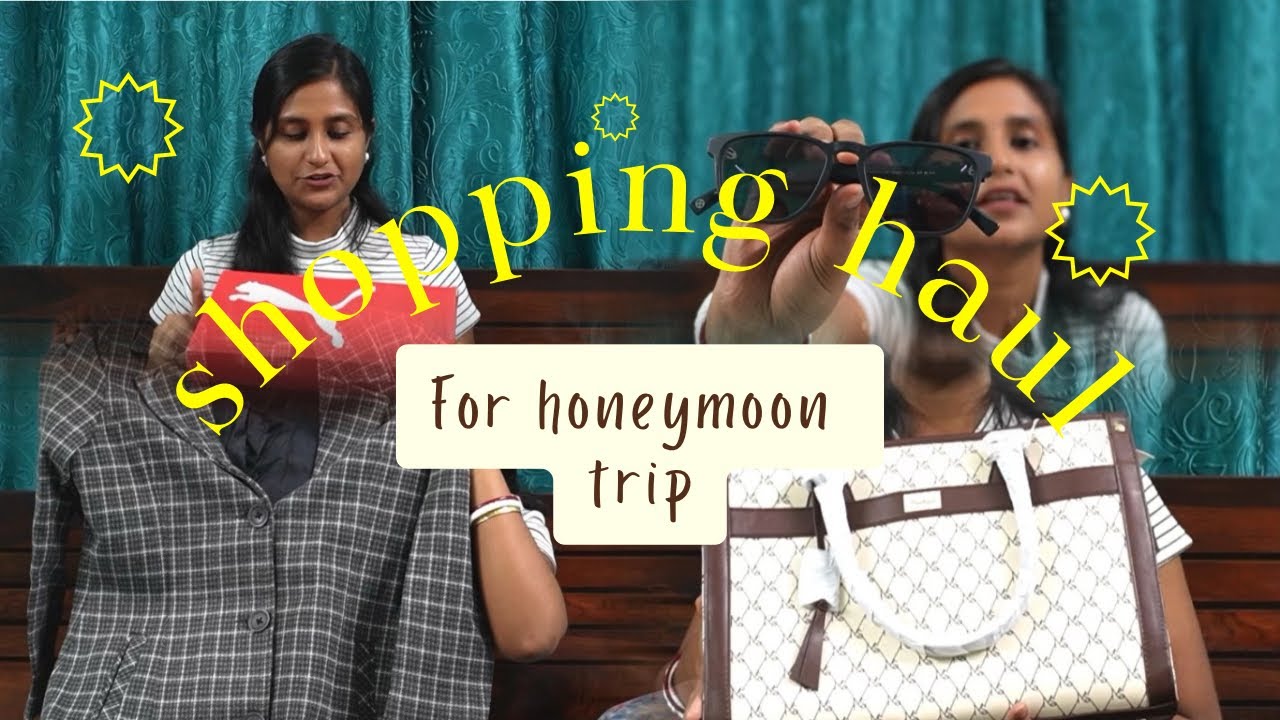 Shopping for first international trip | honeymoon trip | shopping haul ...