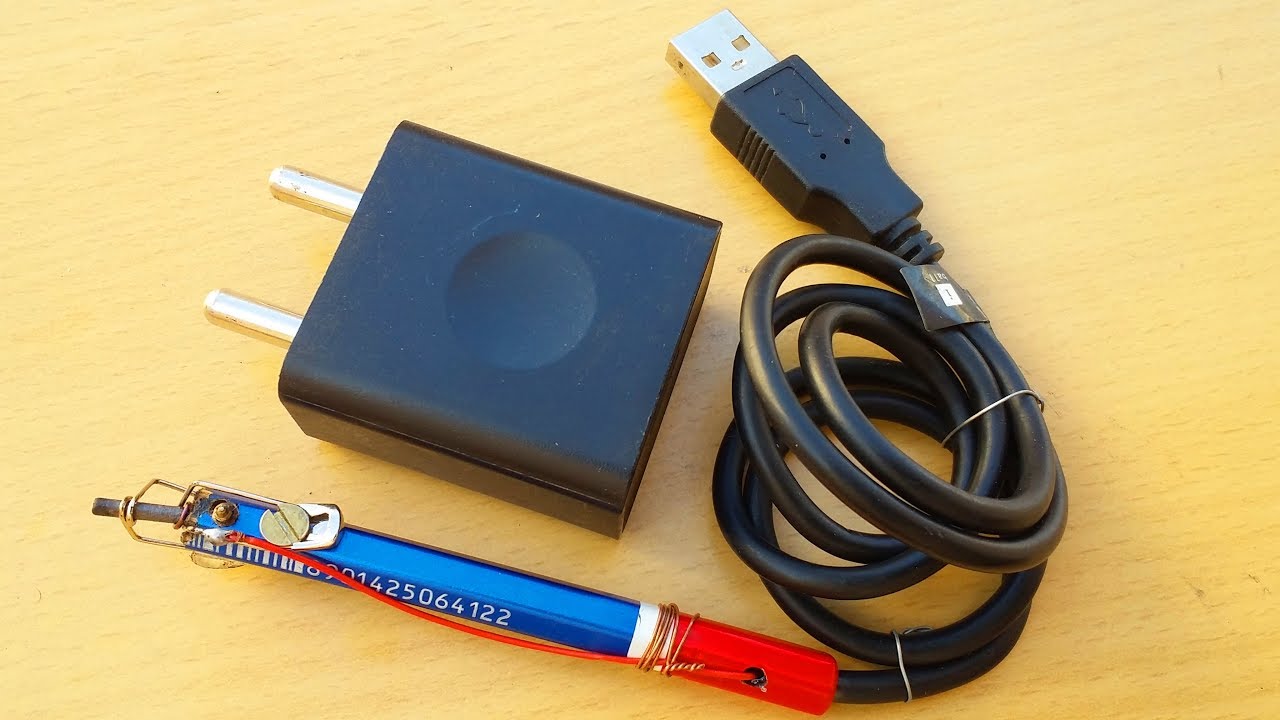 DIY USB powered SOLDERING IRON - YouTube