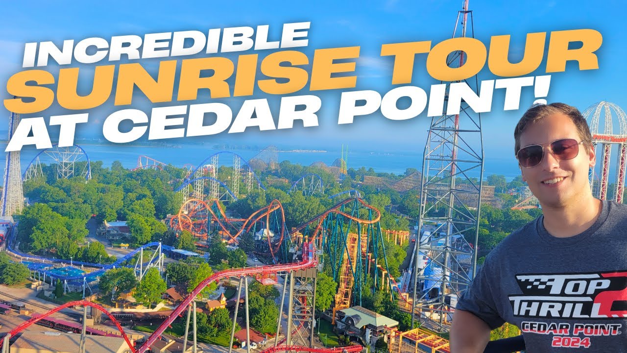 INCREDIBLE Sunrise Tour at Cedar Point! | Cedar Point Vlog | Great ...