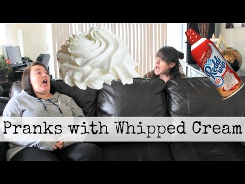 Pranks with Whipped Cream - YouTube