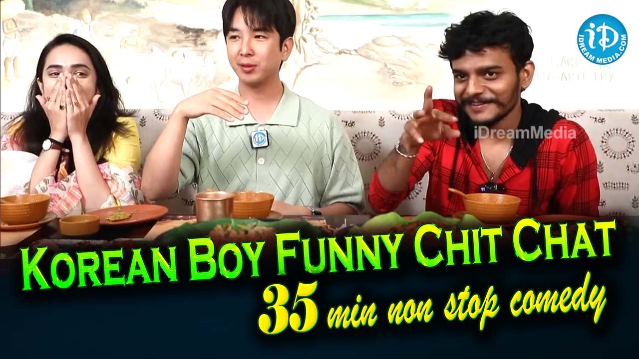Korean Boy Funny Chit Chat Super Hit Comedy Sri Satya Anchor Dhanush ...