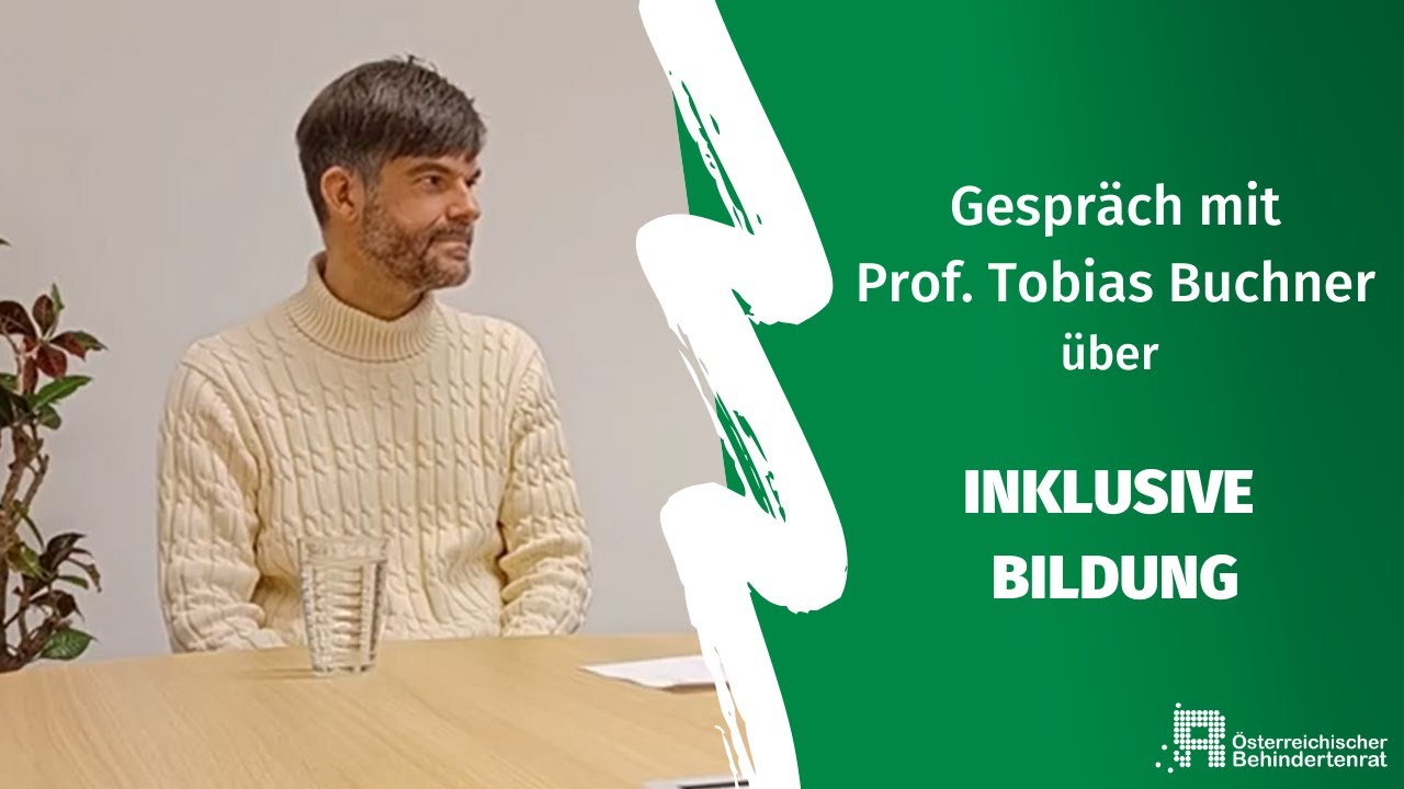 Interview mit Prof. Tobias Buchner über inklusive Bildung - YouTube