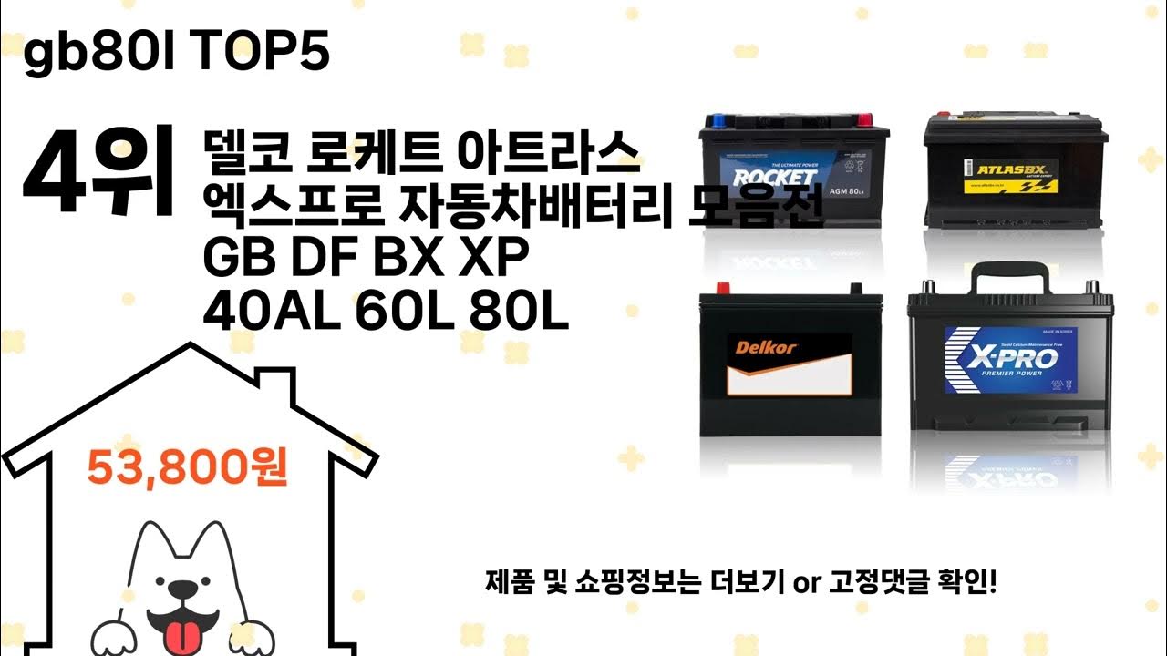 gb80l 돈 아깝지 않은 가성비 추천 상품 Top5 - YouTube