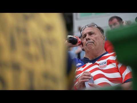 Fans react in Tampa Bay to Team USA's loss against Belgium during World Cup match