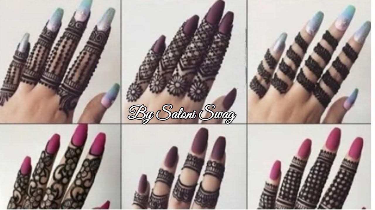 Latest Easy and simple design| Beautiful Finger Mehndi Design| Mehndi ...