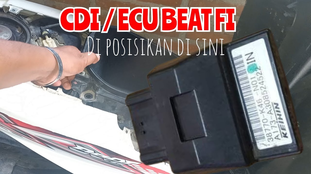 tempat letaknya cdi beat / ECU beat fi - YouTube