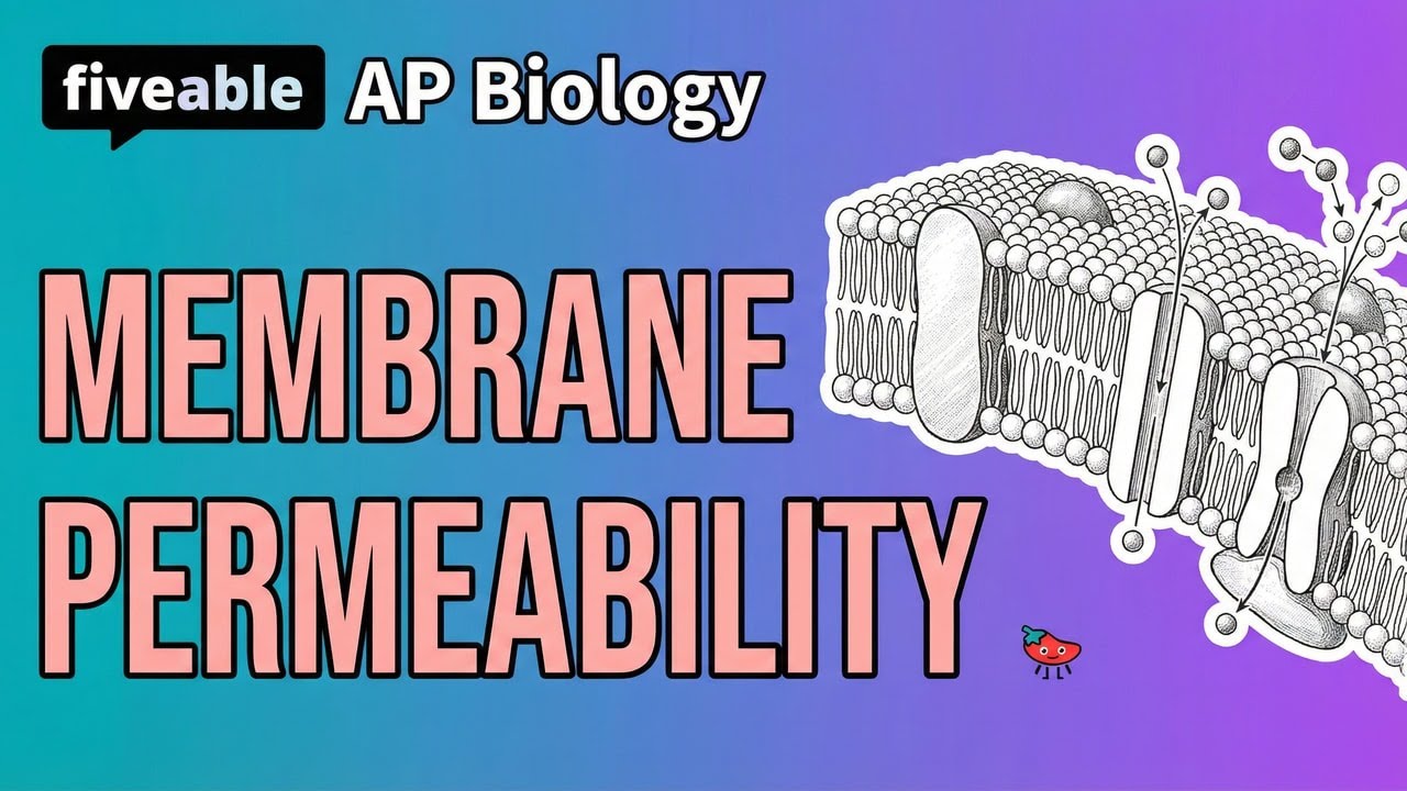 AP Biology - Membrane Permeability | Fiveable Cram Archive
