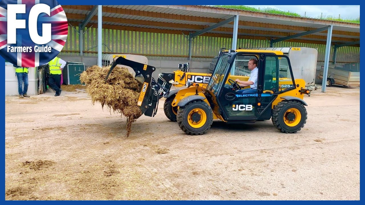 Electric JCB Telehandler test drive - YouTube
