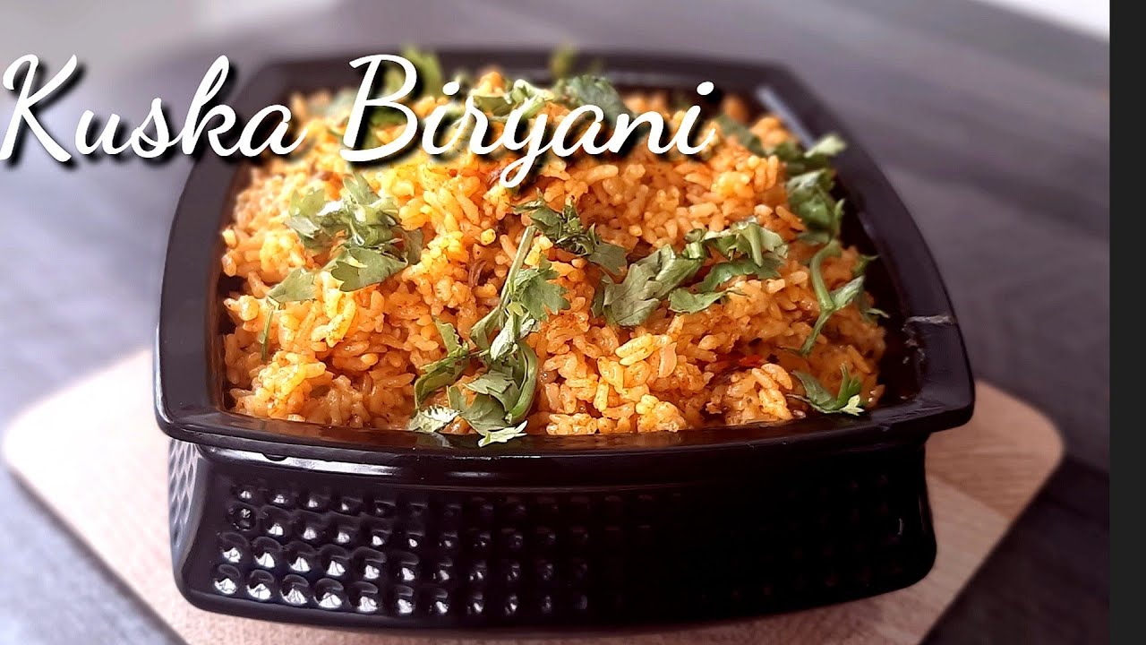 Kuska recipe|Restaurent style Plain Biryani recipe|SAHA'S kitchen - YouTube