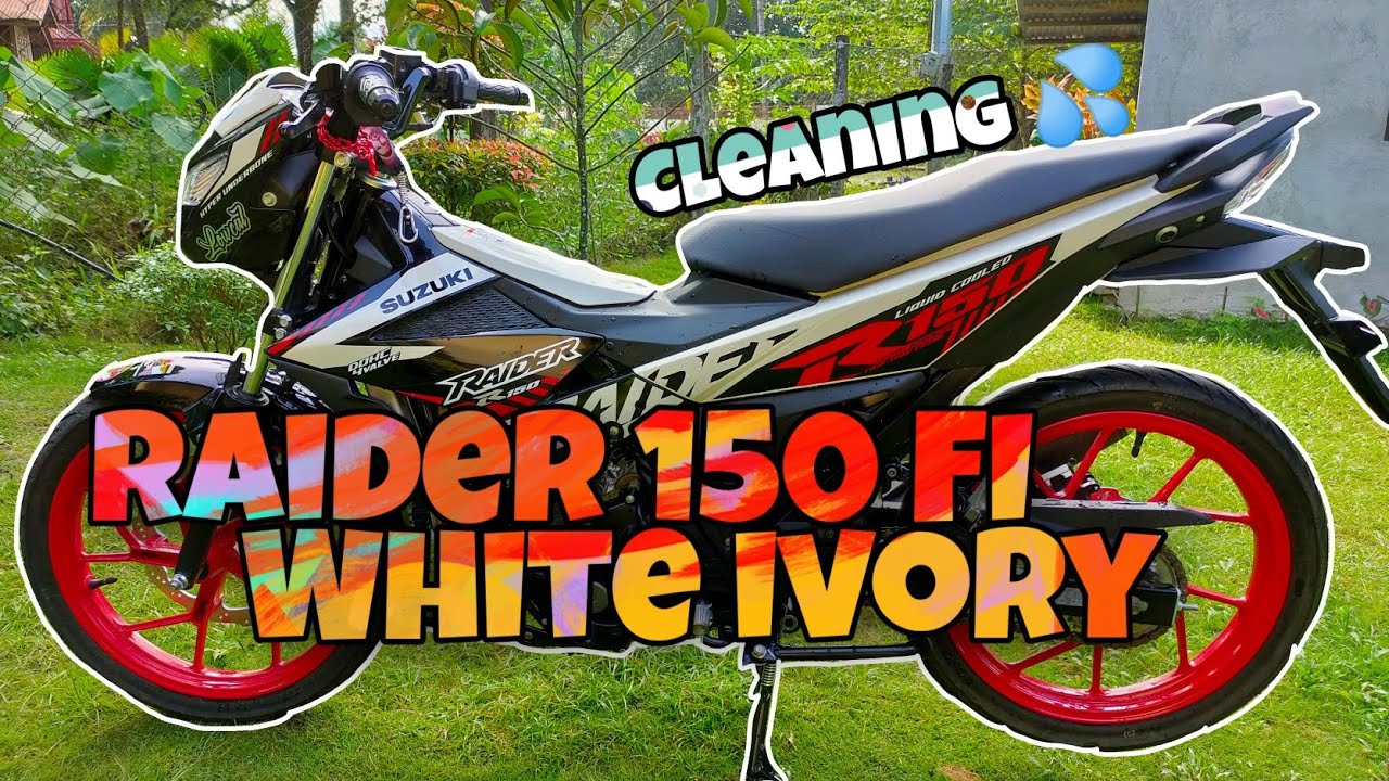 NEW RAIDER 150 FI WHITE IVORY | 2021 MODEL | Cleaning Time | Kel Vlogs ...