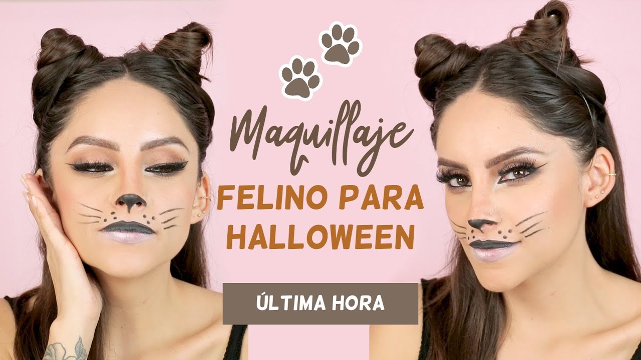 MAQUILLAJE PARA HALLOWEEN | FELINO | Muakk.com - YouTube