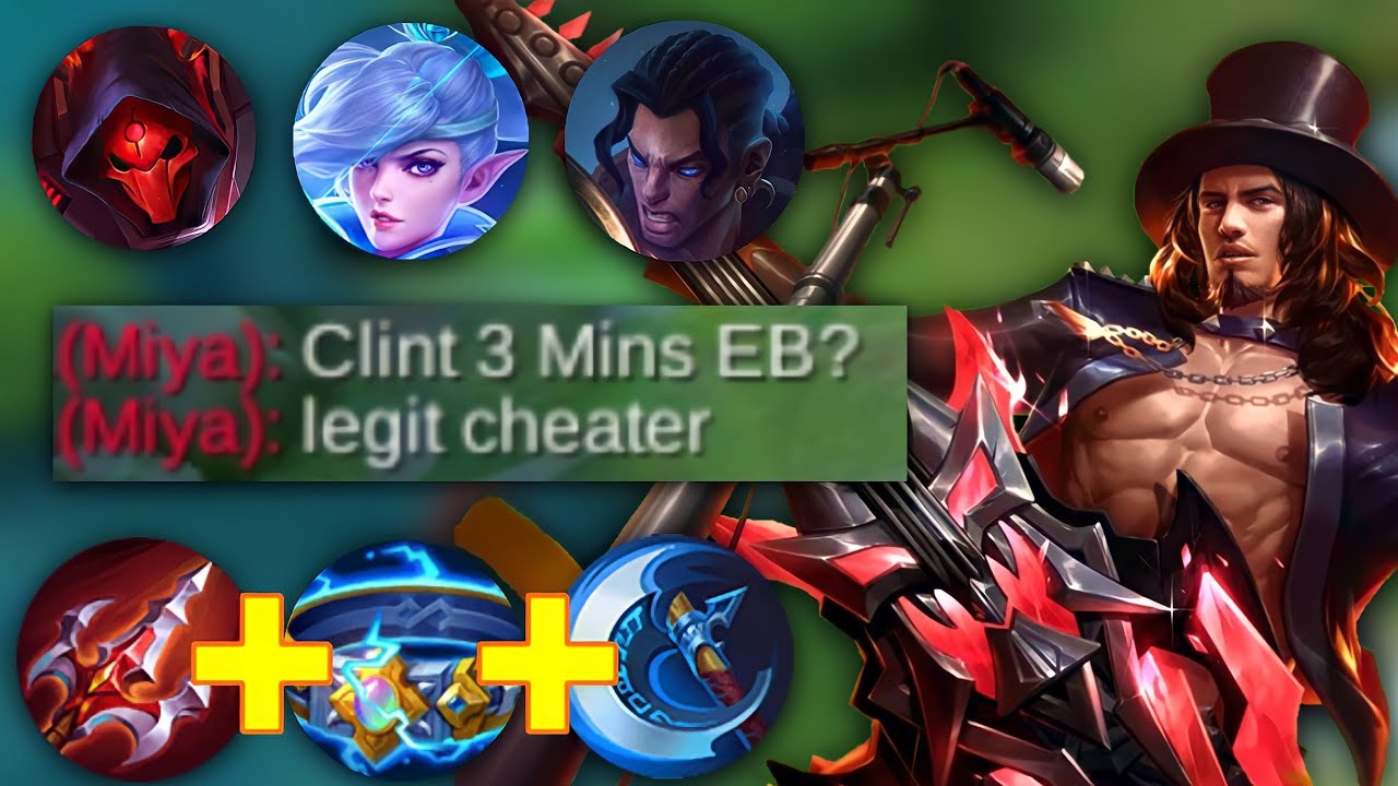 CLINT 3 MINUTES ENDLESS BATTLE!🔥 | TOP GLOBAL CLINT BEST BUILD & EMBLEM ...