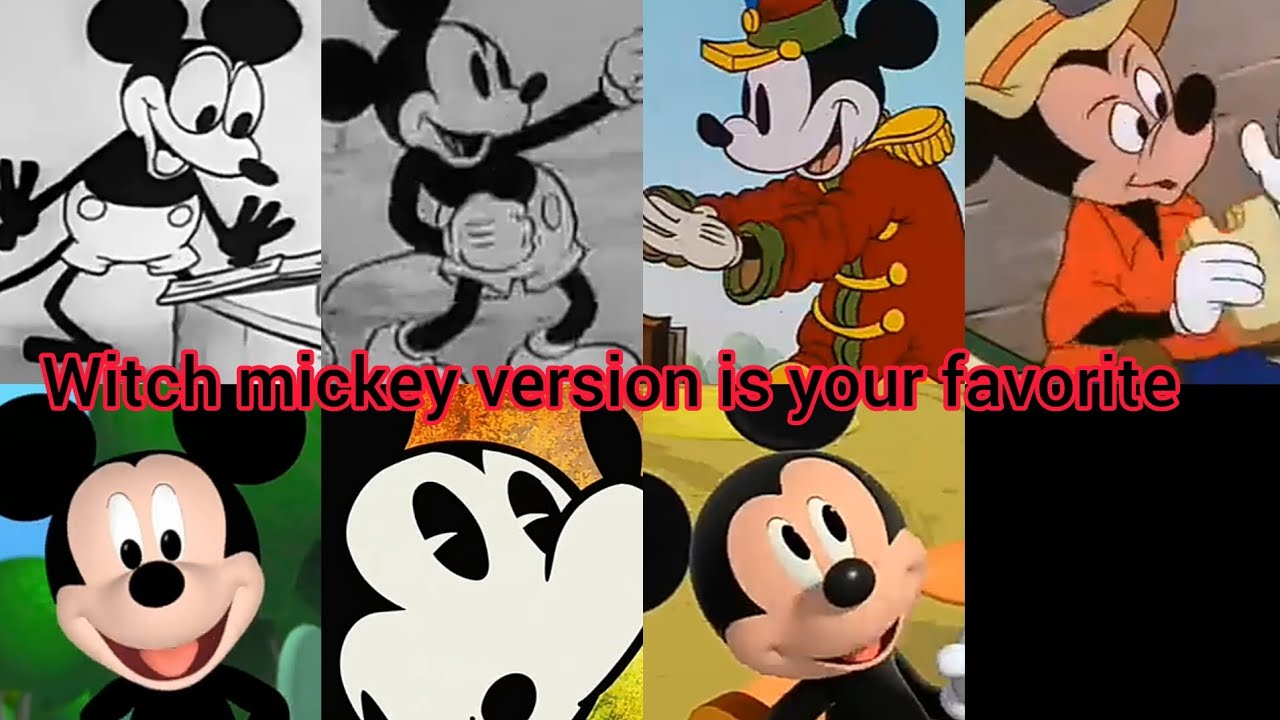 character evolution of mickey mouse - YouTube