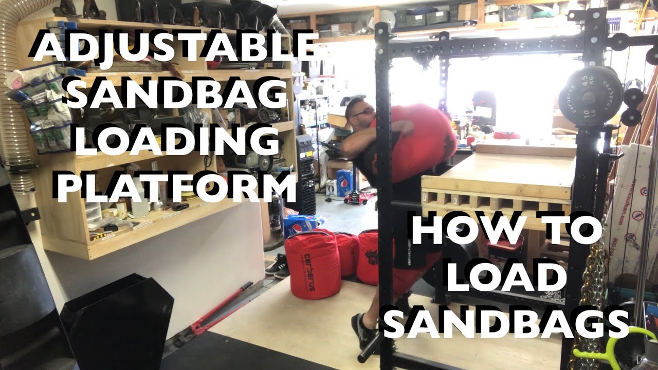 Adjustable Sandbag / Stone Loading Platform // How To Load Sandbags ...