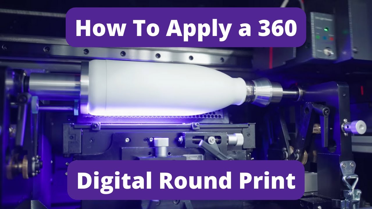 How to apply 360 Digital round print - YouTube