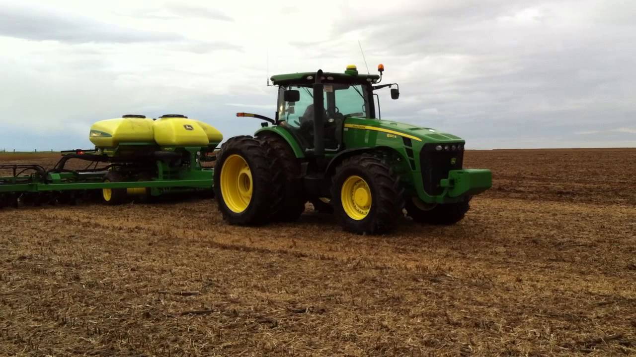8320R com plantadeira Deere Bauer (DB50) - YouTube