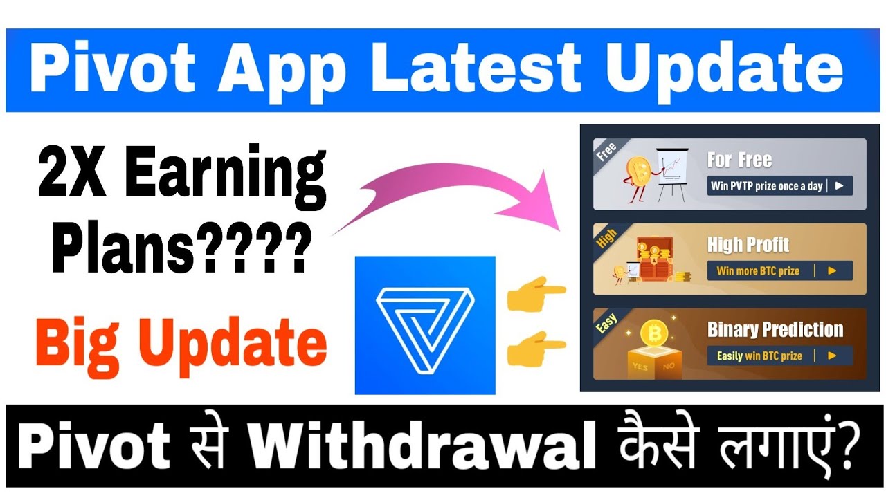 Pivot App Latest Update | Pivot App 2X Earning Plans - YouTube