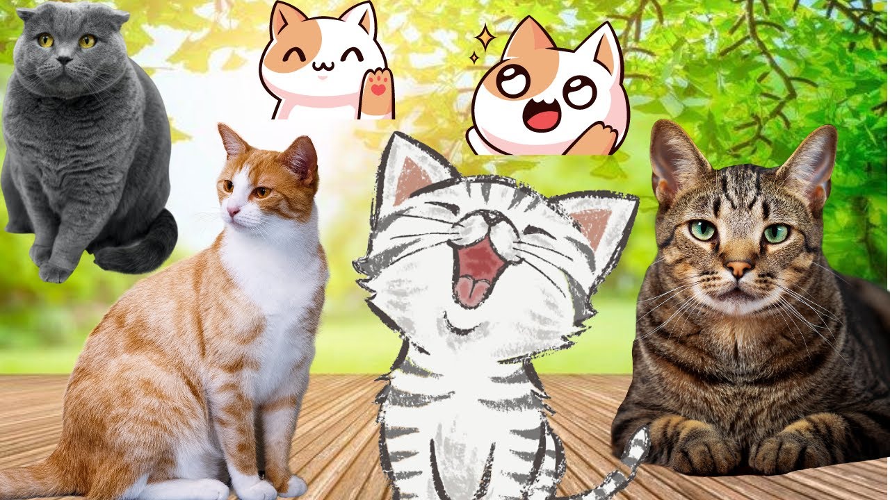 CUTE CATS SOUNDS 1 HOUR I Cute Animal Sounds Video Compilation 2023 ...