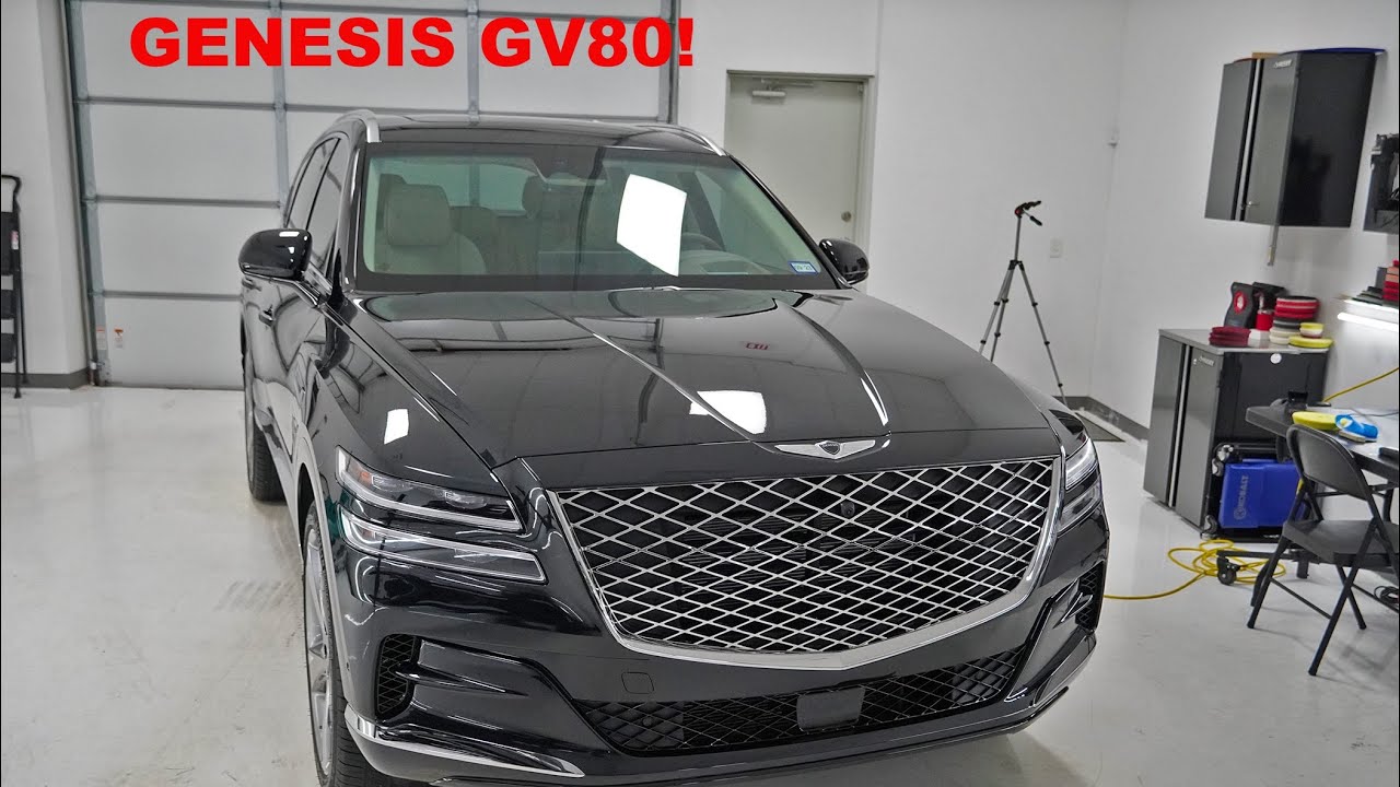 CERAMIC Coating & Polishing A Brand New 2022 Genesis GV80! Relentless ...