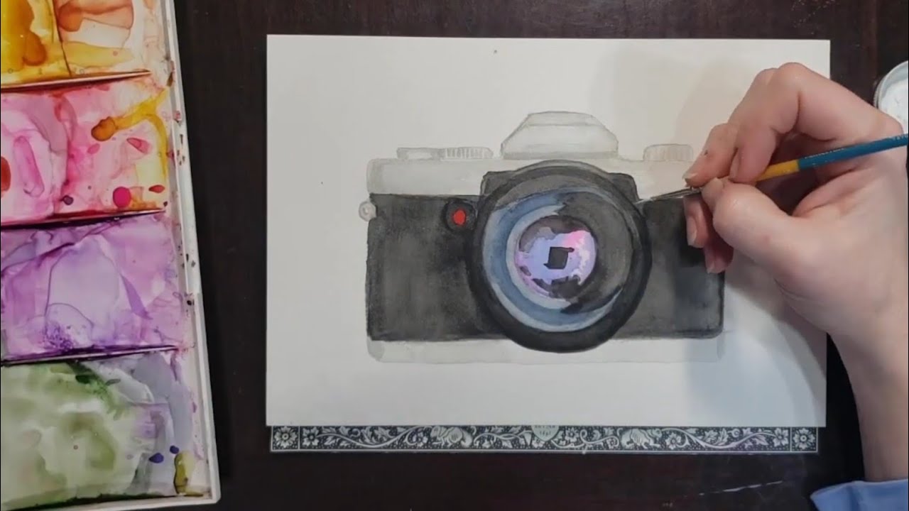 Camera Watercolor Painting Tutorial - Part 2 - YouTube