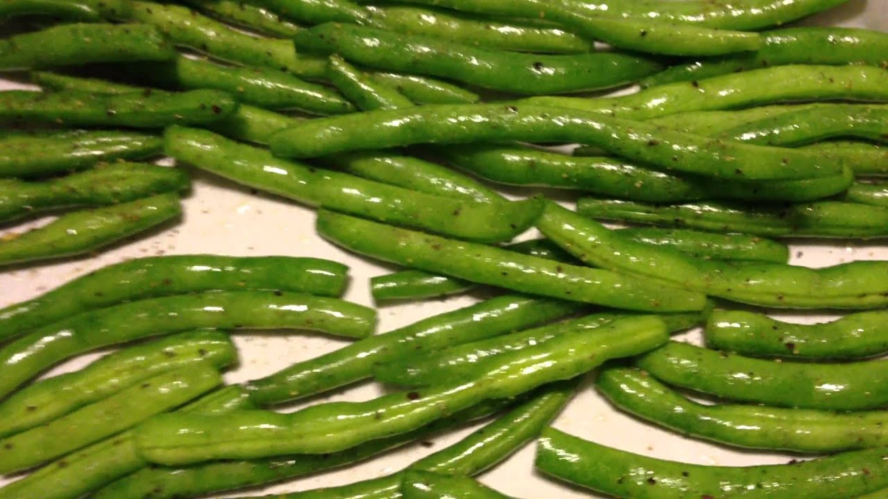 Easy Roast Green Beans Recipe Video! - YouTube