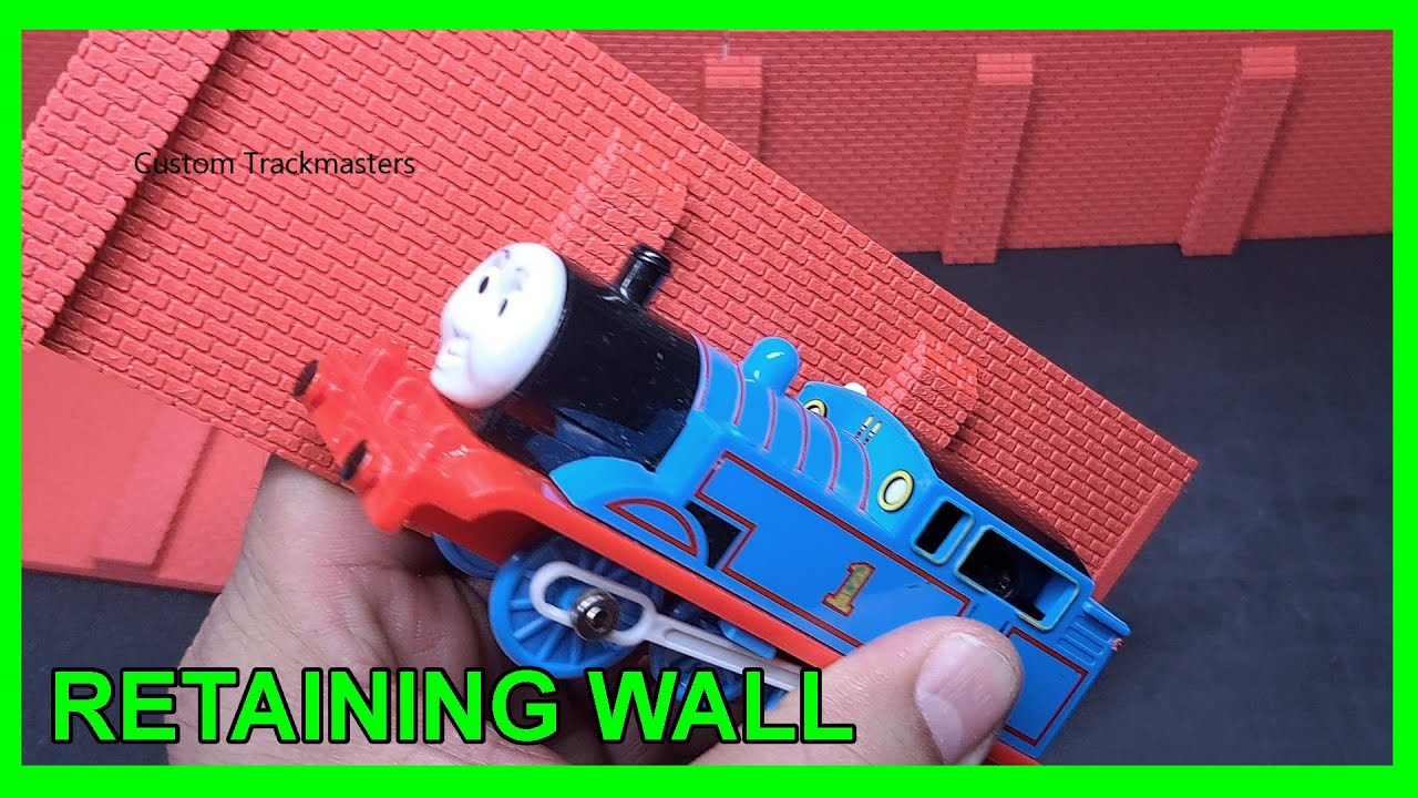 3d Printed Retaining wall for Thomas Trackmaster train - YouTube