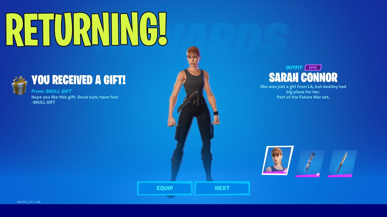 When Will SARAH CONNOR Skin Come Back ? (SARAH CONNOR SKIN RETURNING ...