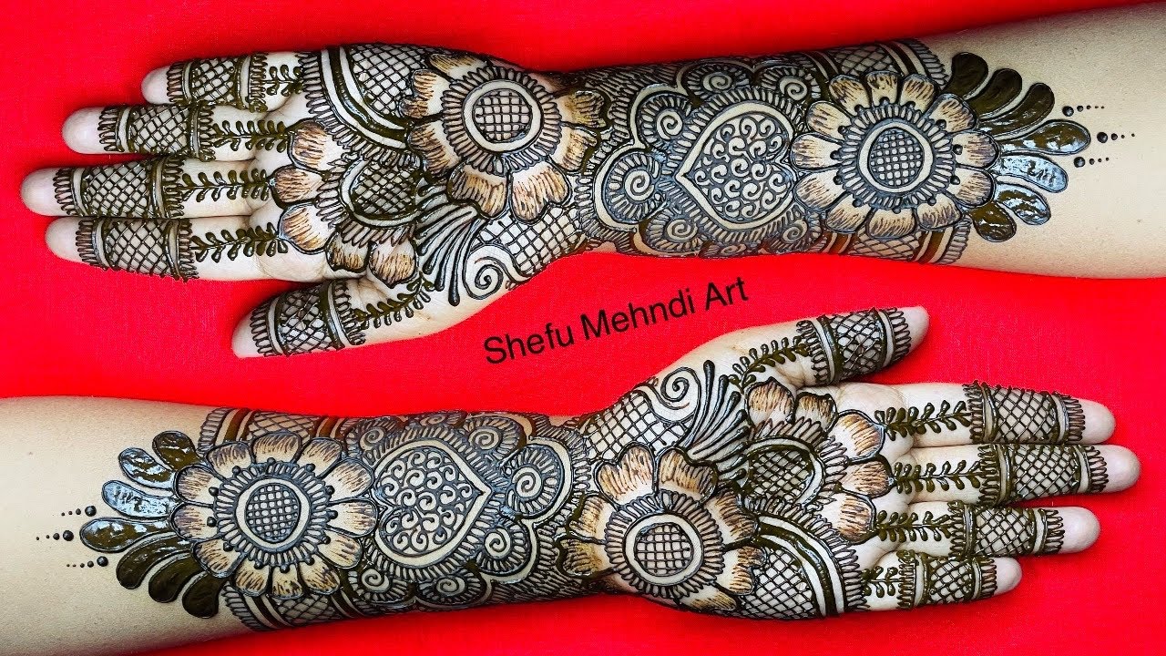 Bridal full hand the most beautiful arabic mehndi design || simple ...