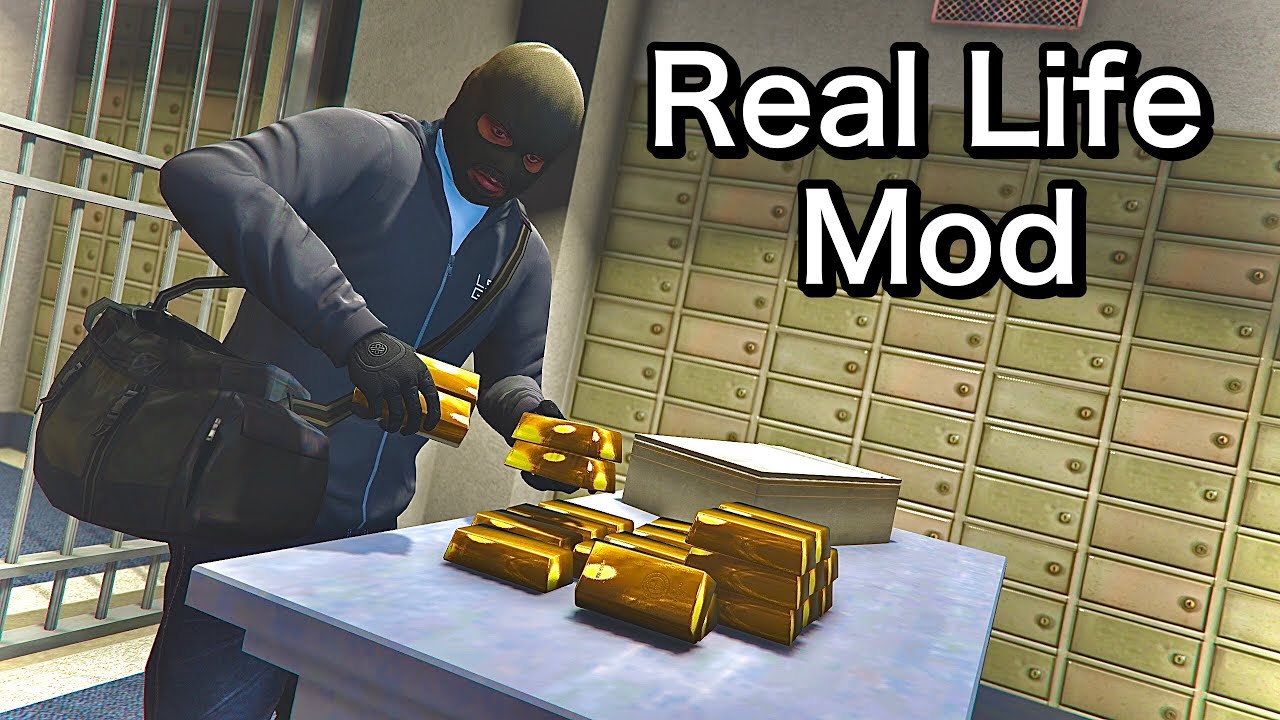 GTA 5 Mods - Robbing Banks (GTA 5 Real Life Mods) - YouTube